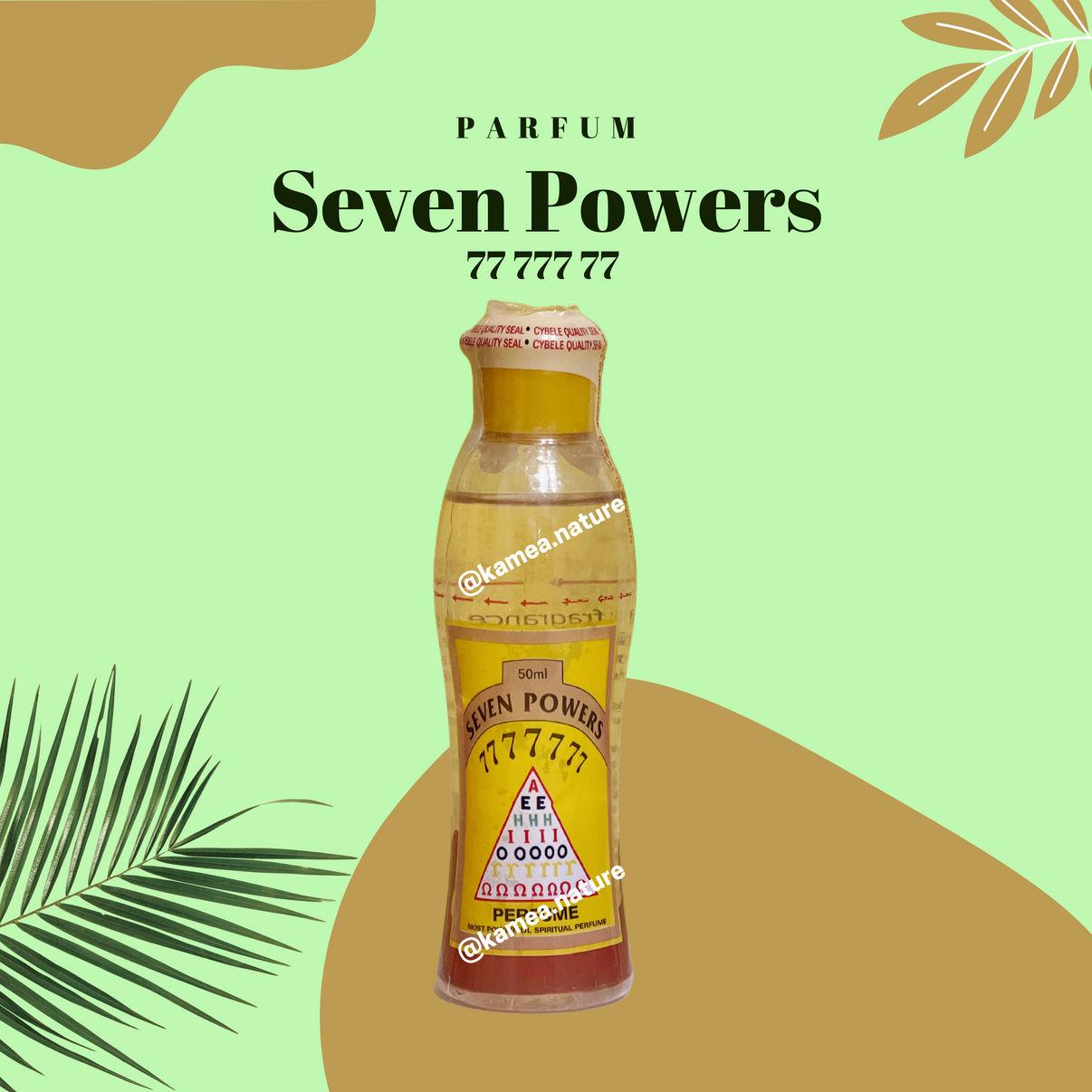 Parfum Spirituel Seven Powers 7777777- 50ml – Kamea Nature